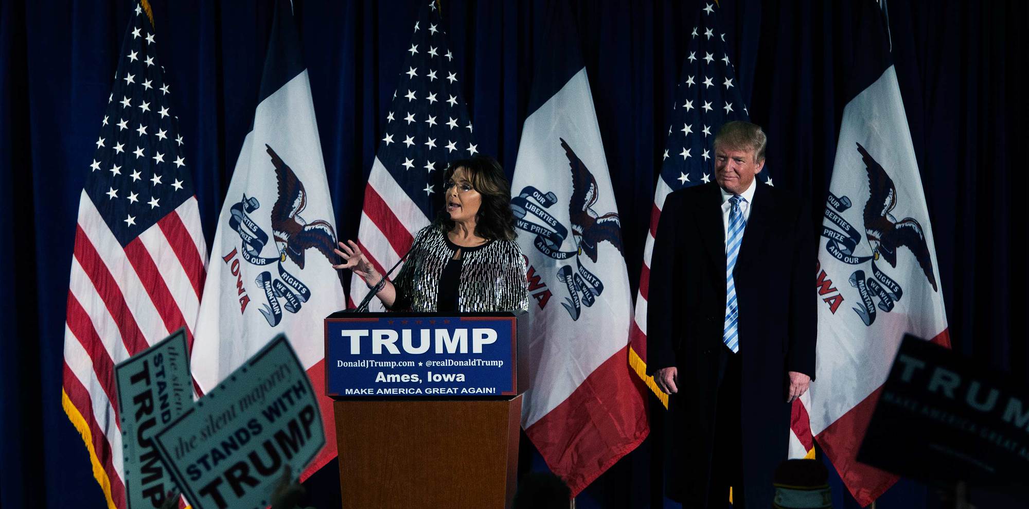 Even Donald Trump looks uncomfortable next to Sarah Palin - CapX